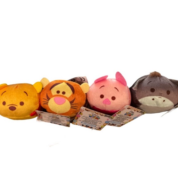Disney | Toys | 4 Disney Tsum Tsum Pooh Friends Plush | Poshmark